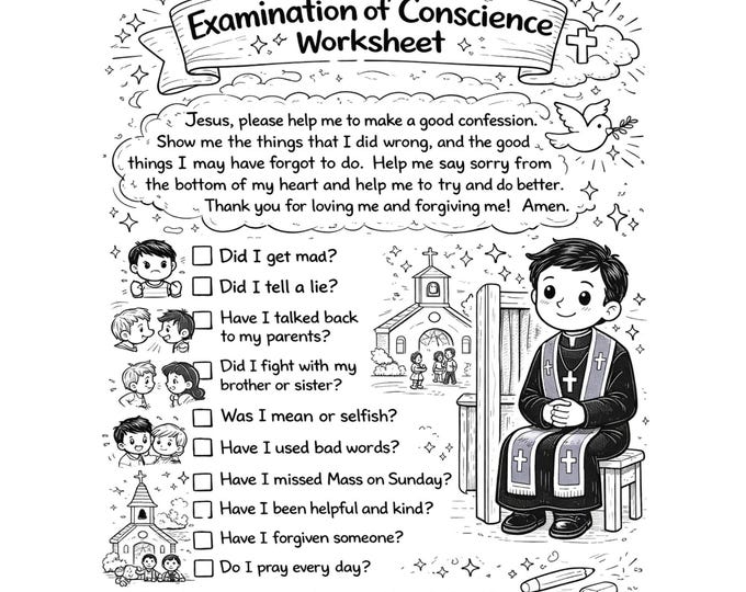 Catholic Sacraments Anchor Chart: Reconciliation - Etsy