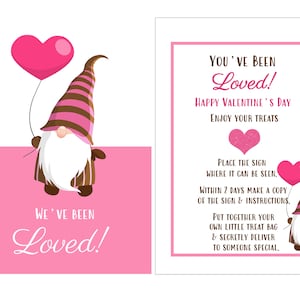 You've Been Loved - Printable Instructions, Sign, and Treat Bag Tag ...