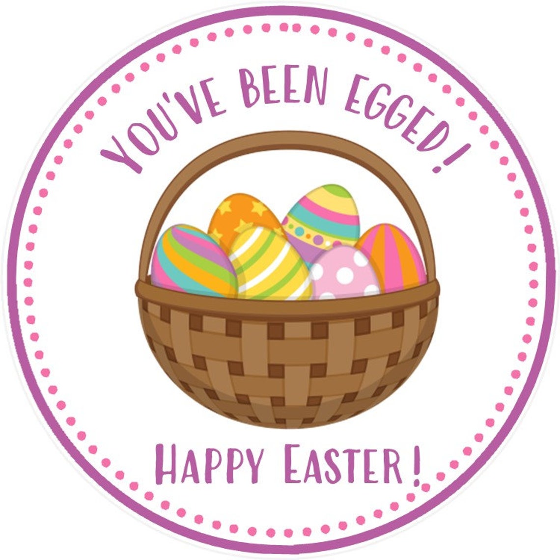 You've Been Egged Printable Instructions, Sign, and Treat Bag Tag ...