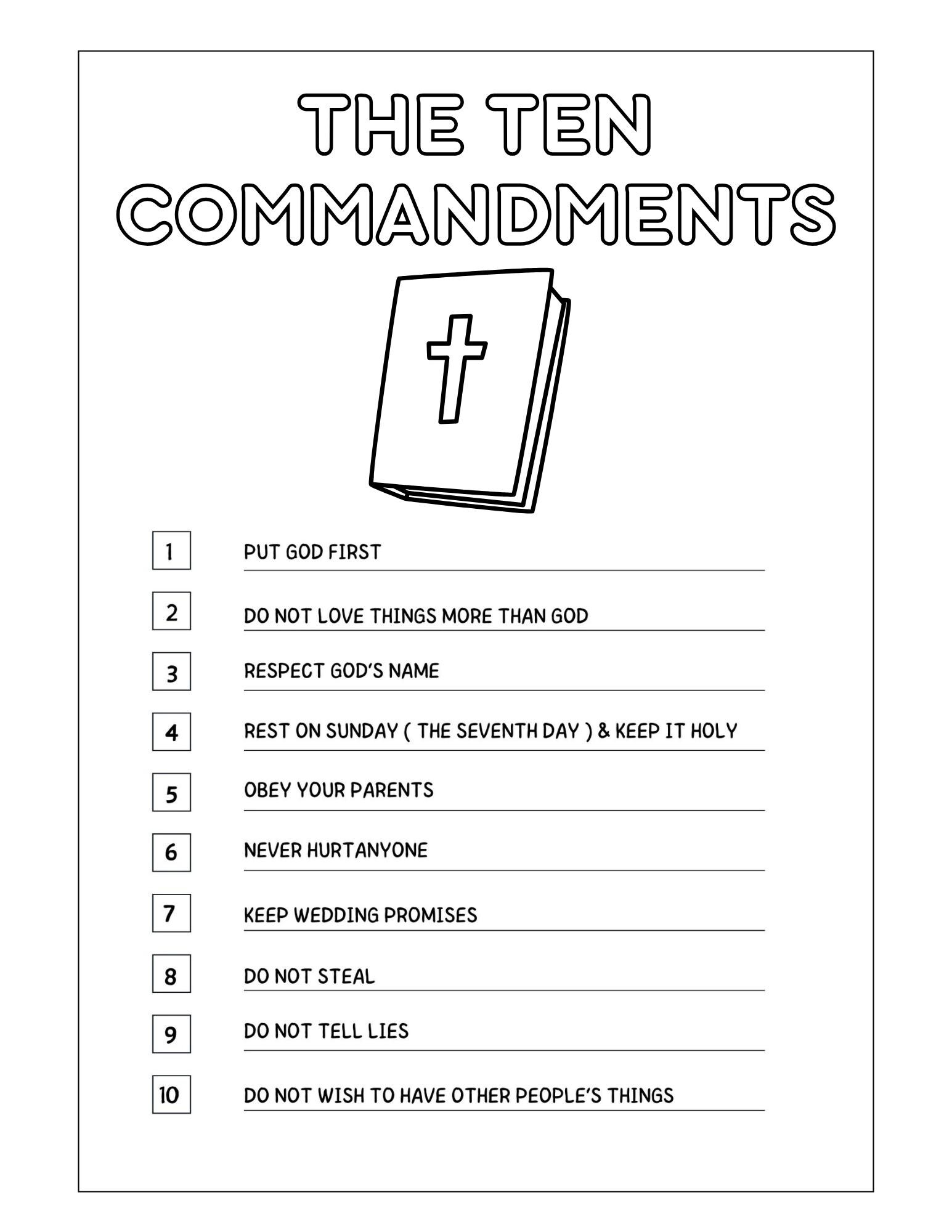 Catholic Prayer Worksheets for Kids – Our Father, Hail Mary, Act of ...