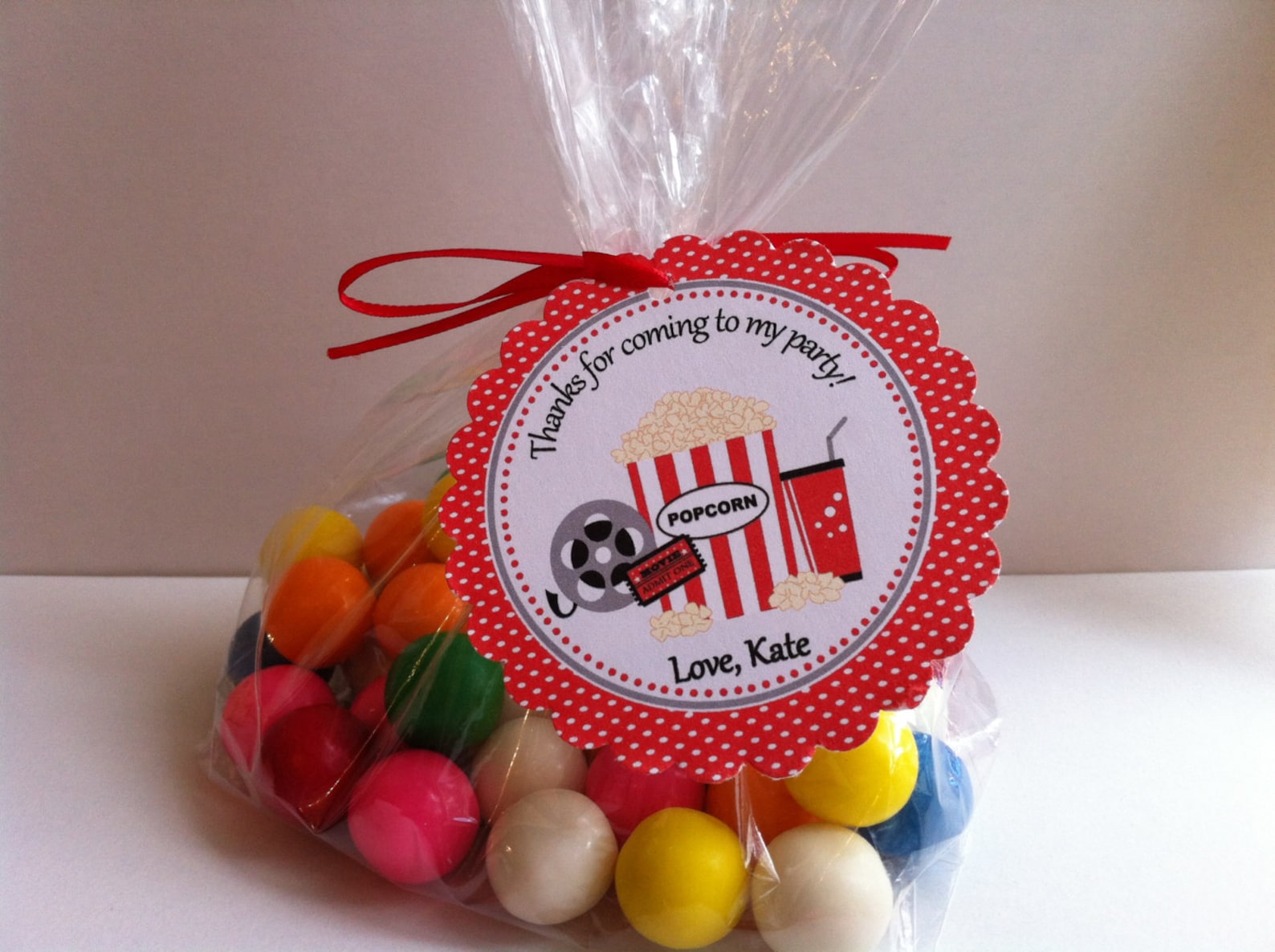 Movie Birthday Favors ( Set of 12 ) / Movie Night Party Favors / Movie ...