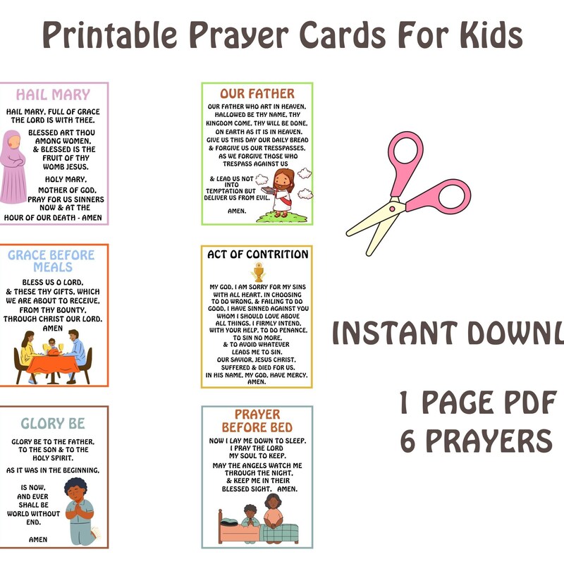 Catholic Prayer Cards - Etsy