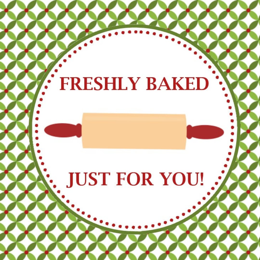 PRINTABLE - Freshly Baked Favor Tag ( YOU PRINT) - Instant Download ...