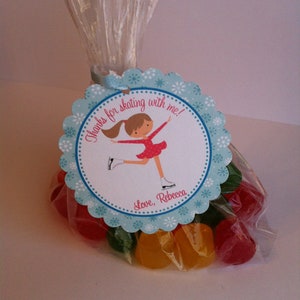 Ice Skating Party Favor Bags - Ice Skating Birthday Favors - Skating ...