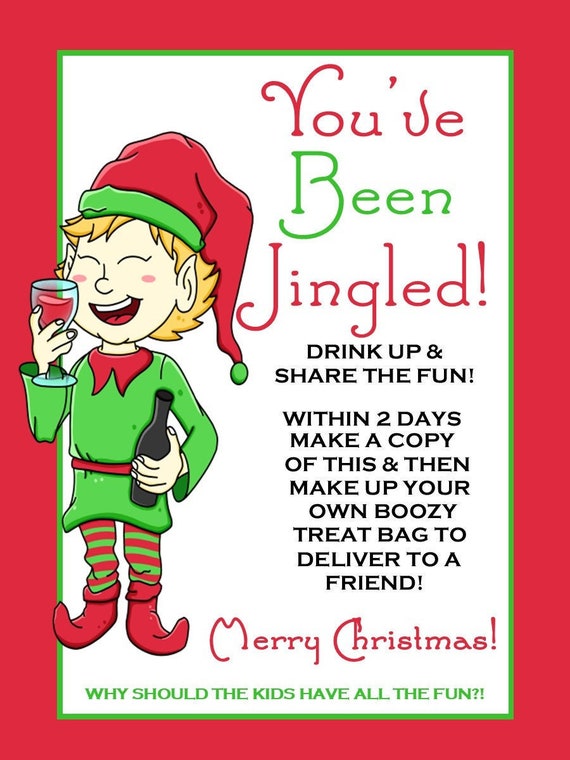 You've Been Jingled Instant Download Merry Christmas - Etsy