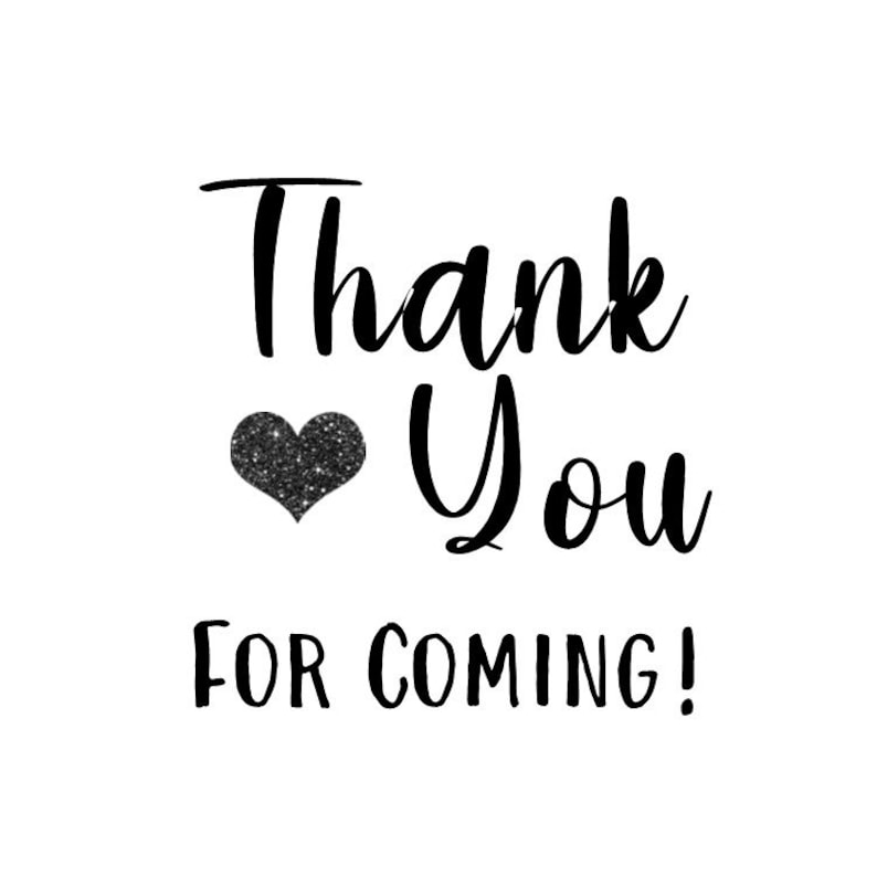 Printable Thank You for Coming Tags, Thank You Tags, Wedding Favors ...