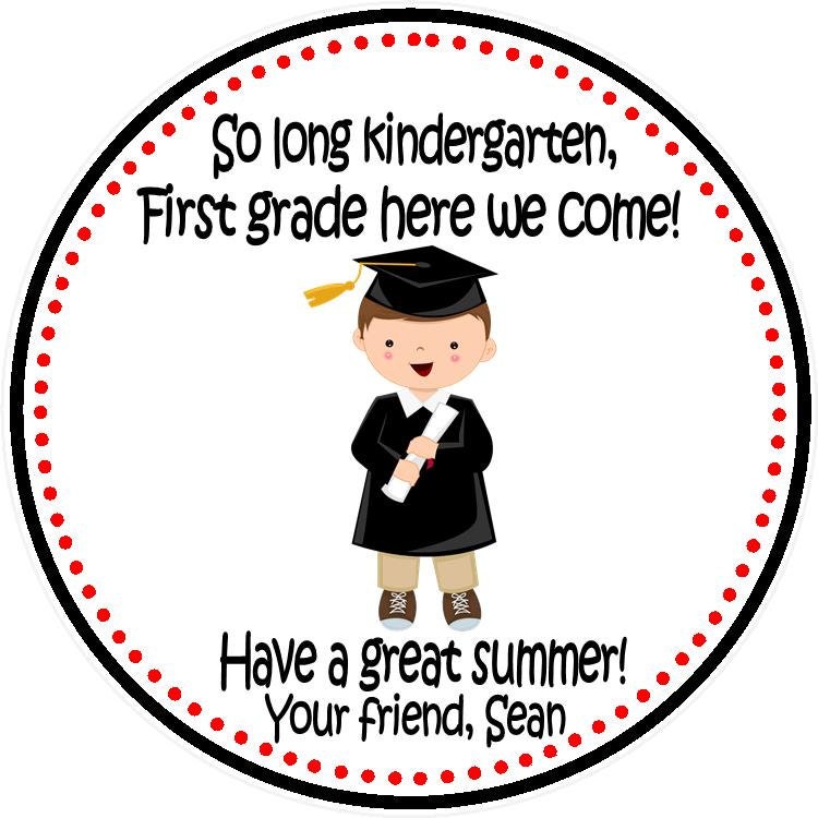 Kindergarten Graduation Tags Boys DIGITAL FILE Preschool - Etsy