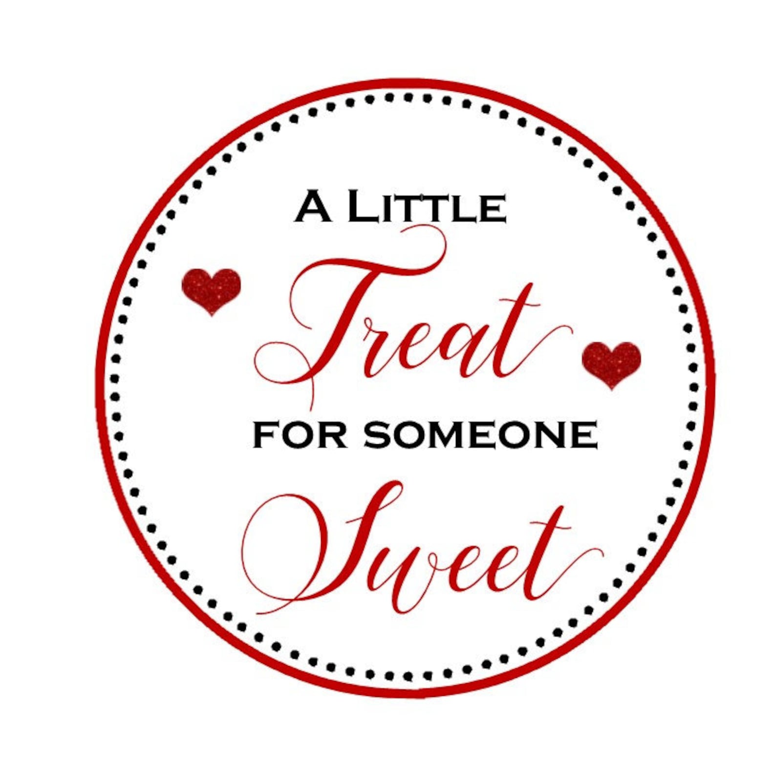 PRINTABLE - A Little Treat for Someone Sweet Favor Tag ( YOU PRINT ...