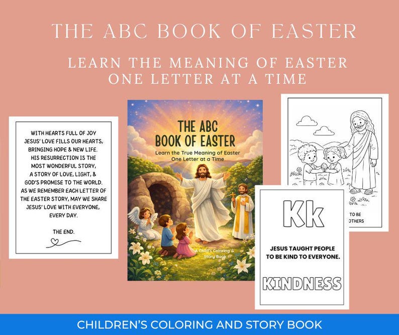 Easter Coloring & Story Book - Printed and Shipped - Catholic Children ...