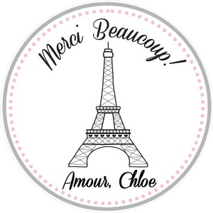 Paris Themed Favor Tags ( Set of 12 ) / Paris Birthday Party / France ...