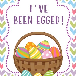 You've Been Egged - Printable Instructions, Sign, and Treat Bag Tag ...