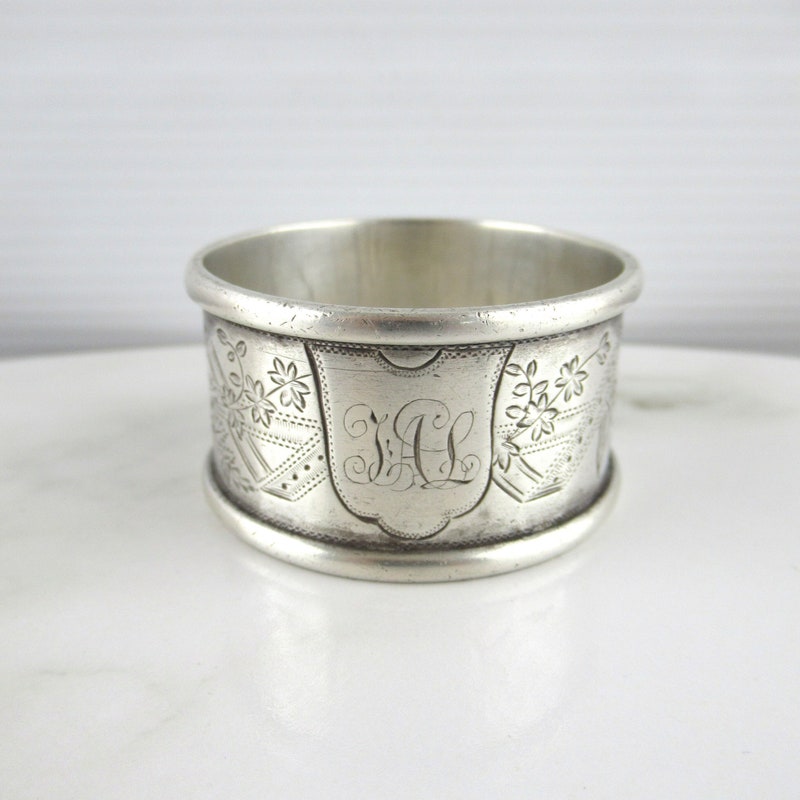 Sterling Monogram Ring - Etsy