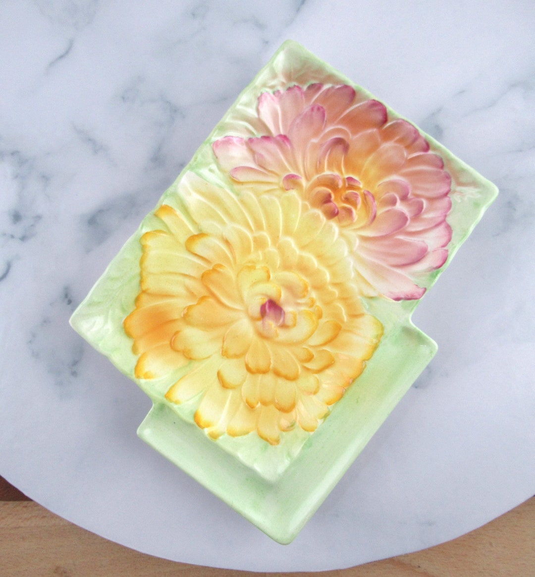 Vintage Art Deco Beswick Chrysanthemum Pin Dish or Side Dish, 629 Made ...