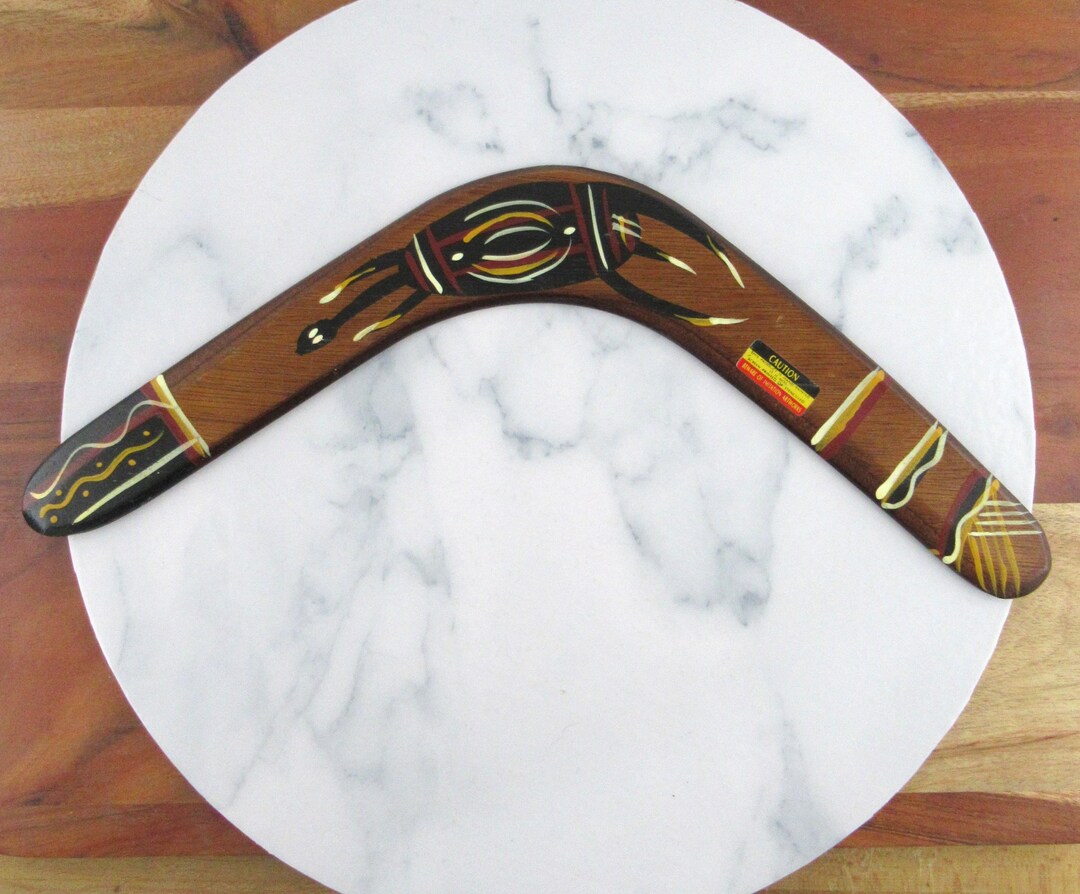 Vintage Australian Aboriginal Boomerang, Australiana, Vintage Souvenir ...