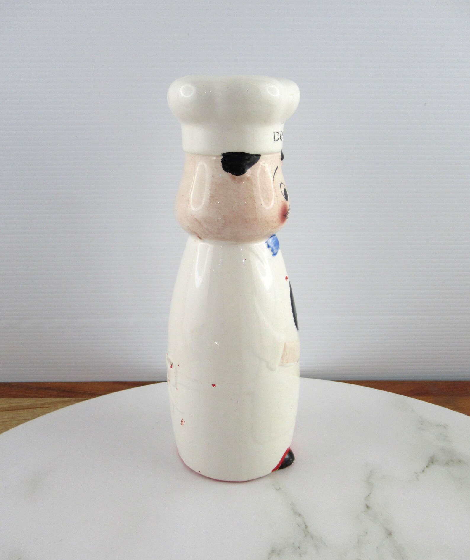 Large Vintage Kitsch Chef Pepper Shaker, Single Shaker, Mid Century ...