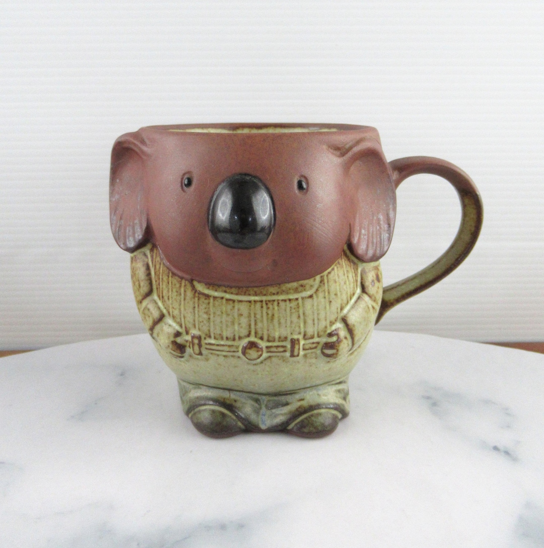Cute Vintage Koala Stoneware Pottery Mug, Made in Japan for Gempo ...