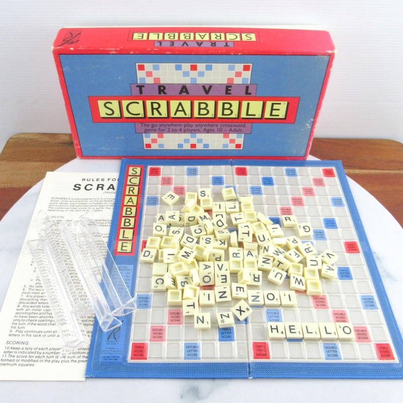 Travel Scrabble - Etsy