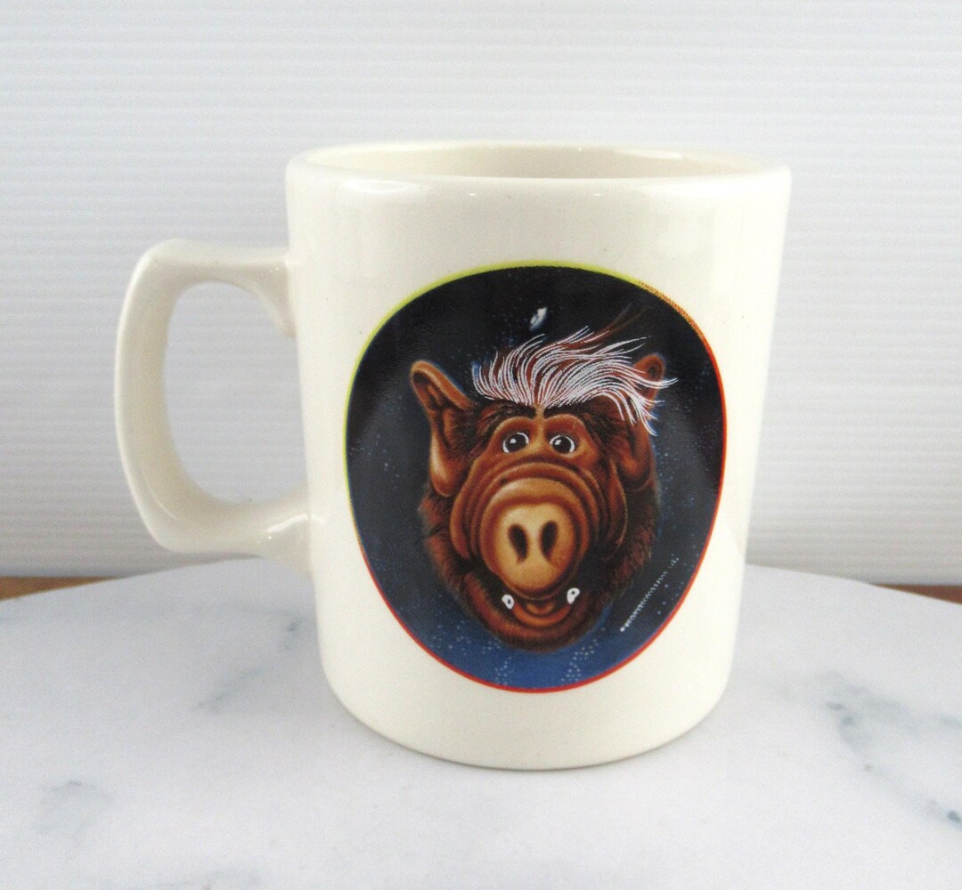 Vintage ALF Ceramic Coffee Mug, 1980's TV Show, ALF Alien, Coffee Cup ...