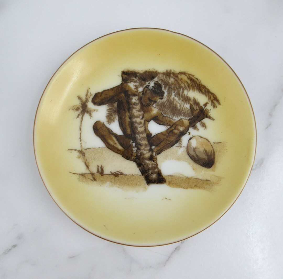 Vintage Australian Aboriginal Display Plate or Trinket Dish, Pin Tray ...