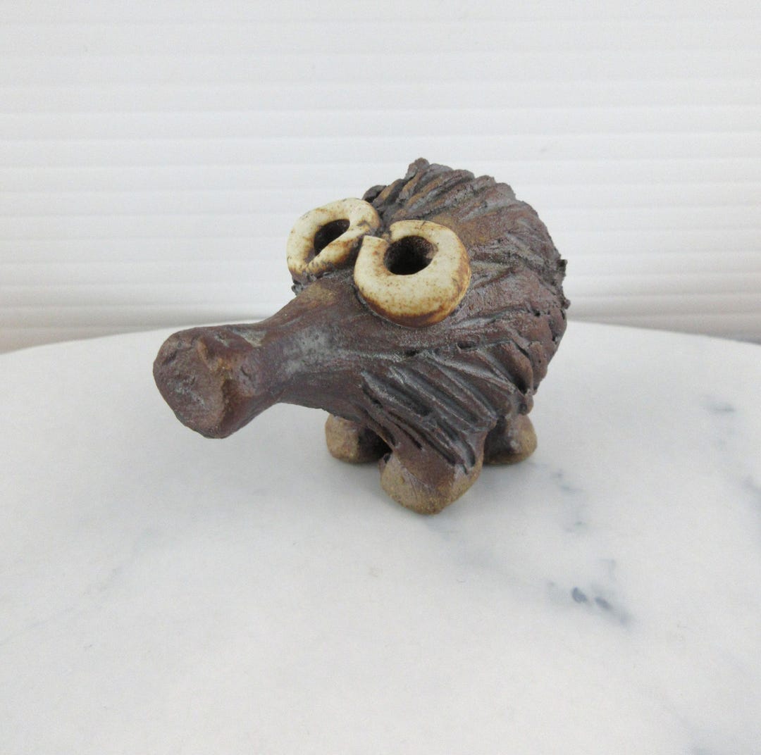 Vintage Australian Studio Pottery Ceramic Echidna Figurine, Cute ...