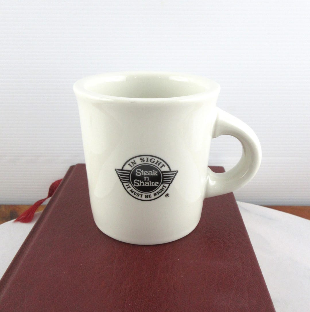 Vintage Steak N Shake Diner Ceramic Coffee Mug Cup, Oneida Restaurant ...
