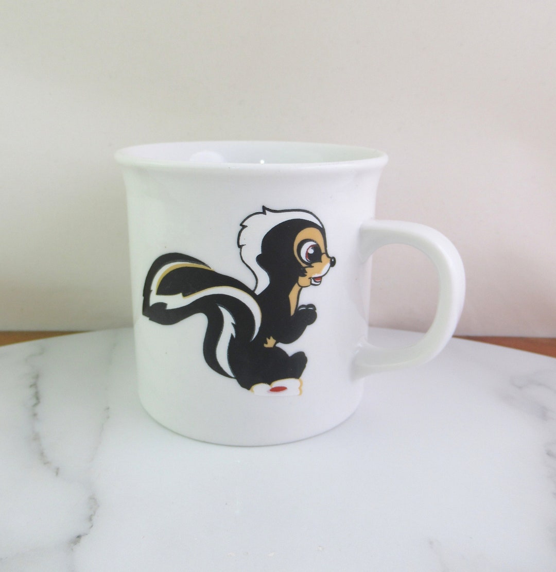 Cute Vintage Bambi's Flower the Skunk Mug, Vintage Disney - Etsy