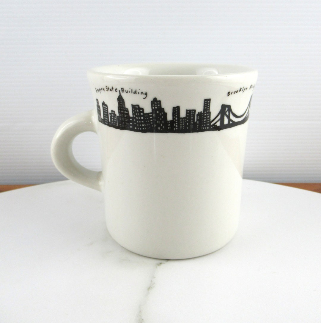 FISHS EDDY New York City Skyline Restaurant Ware Mug / Cup, Empire ...