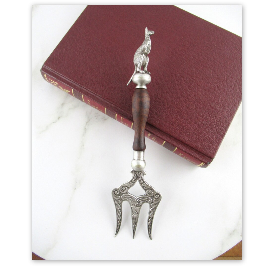 Antique Vintage Australian Silver Plated Bread / Toast Fork With ...