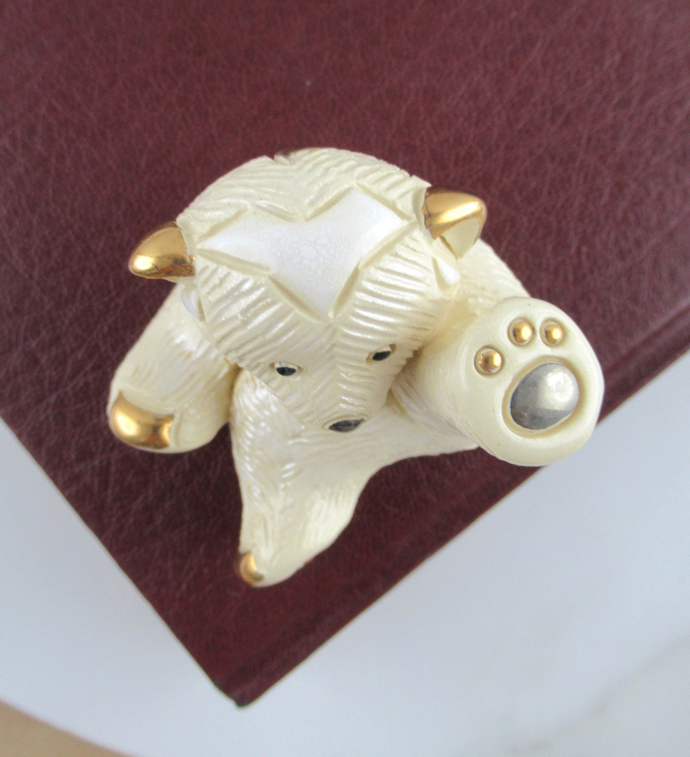 De Rosa Rinconada Polar Bear Cub Figurine, Made in Uruguay, Artesania ...