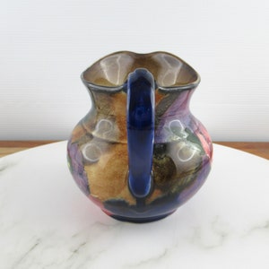 Vintage H&K Tunstall Pottery Art Deco Ceramic Jug, 1930's Floral Jug ...