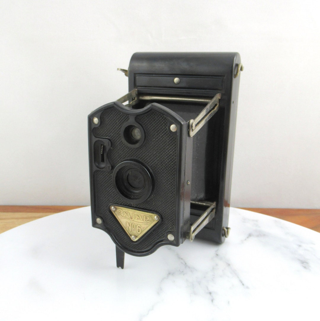 Vintage Rajar No.6 Bakelite Folding Film Camera by APM, Art Deco 1920's ...