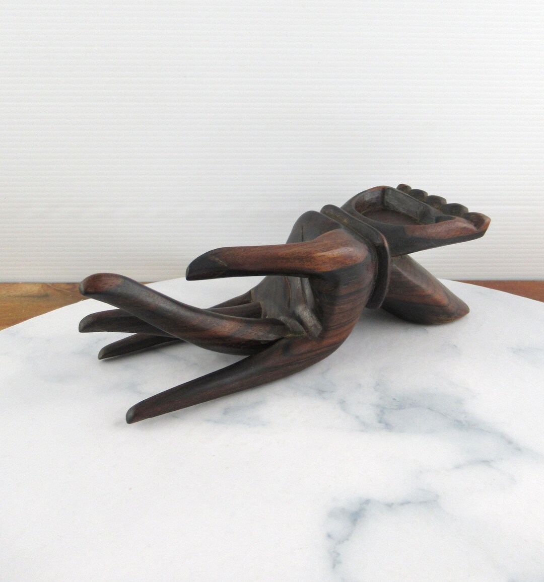 Vintage Wooden Hand, Model of a Hand, Timber Hand Decor , Ring Holder ...