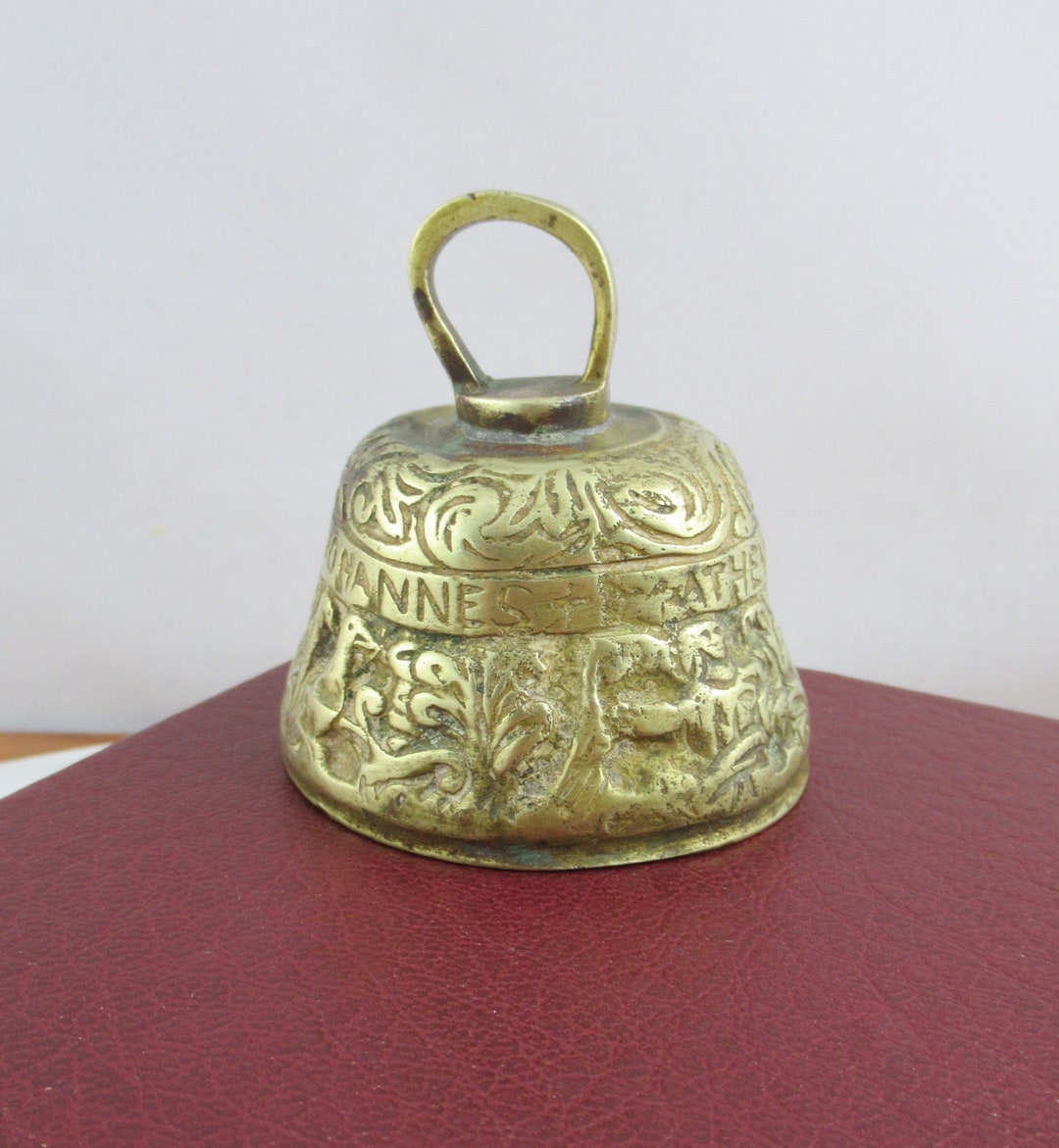 Vintage Brass Evangelist Religious Bell, Apostle Bell, Sanctus Bell ...
