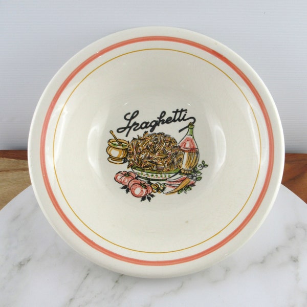 Ceramic Spaghetti Serving Bowl - Etsy