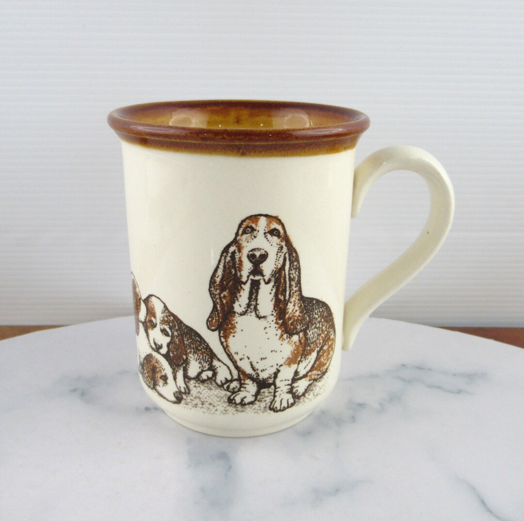 Vintage Biltons Coloroll Pottery Bassett Hound Coffee Mug, Pet Dog ...