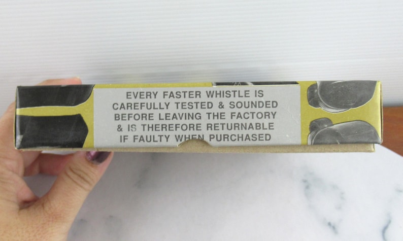 Vintage Box of Original Faster Thunder Whistles, Lot of 10 Black ...