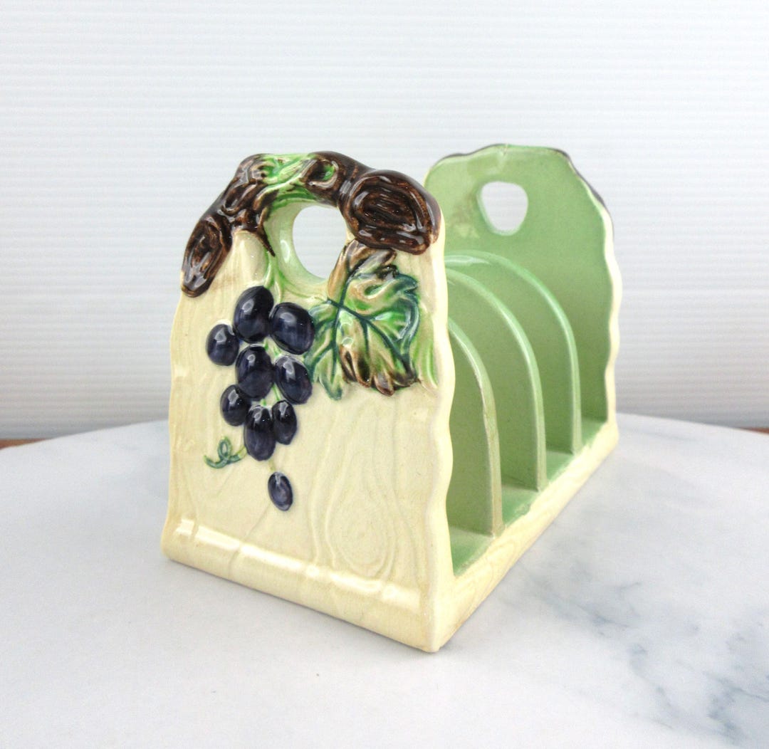 Vintage Carlton Ware Grape Vine Ceramic Toast Rack, Australian Design ...