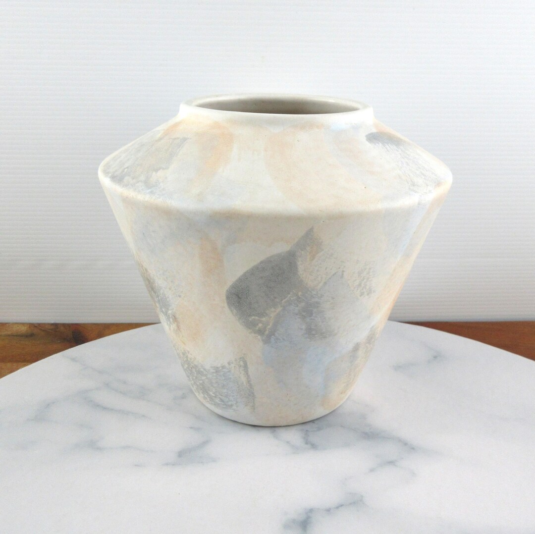Vintage Mid Century German Scheurich Pottery Pastel Paintbrush Stroke ...