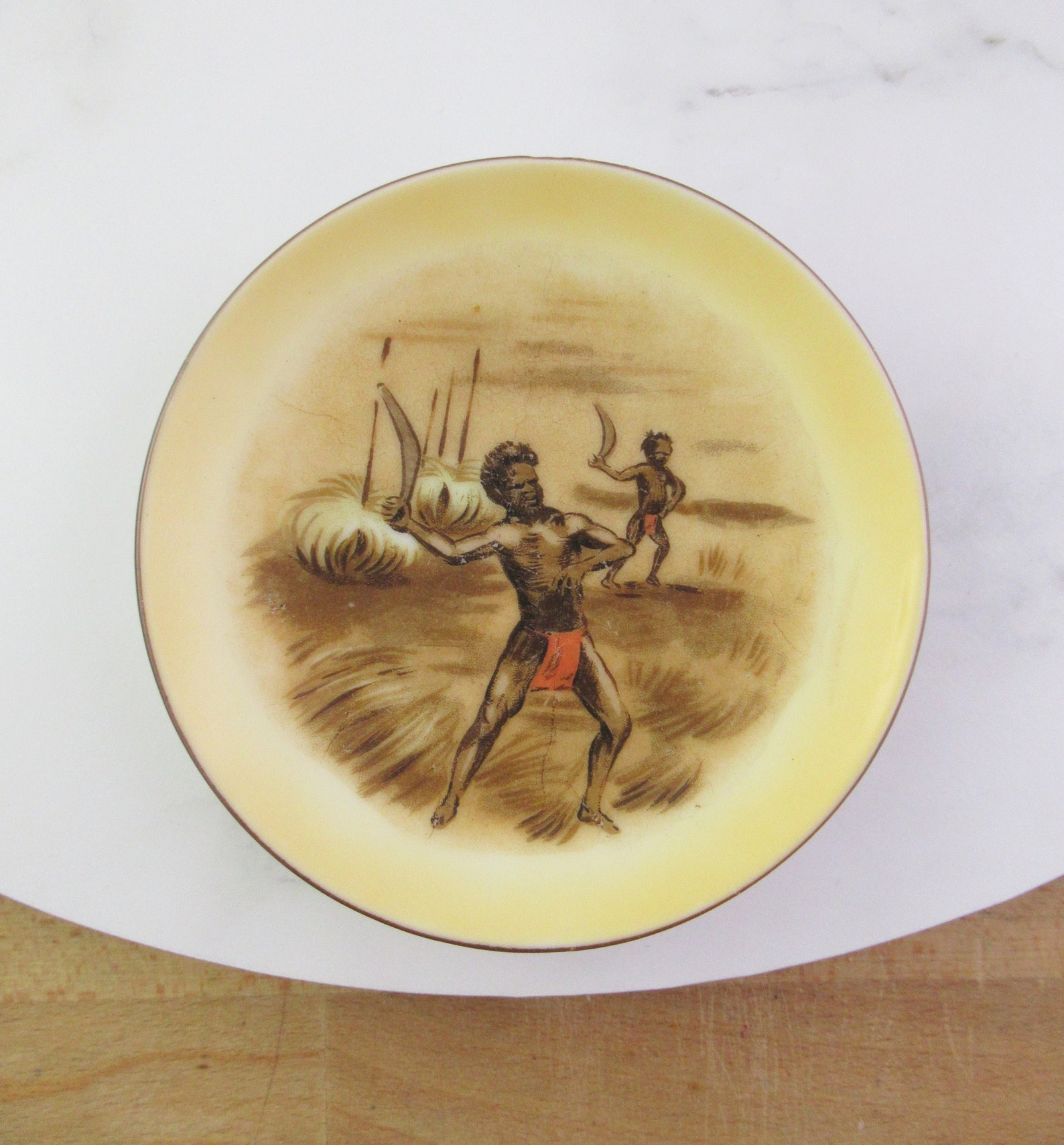 Vintage Australian Aboriginal Display Plate or Trinket Dish - Etsy