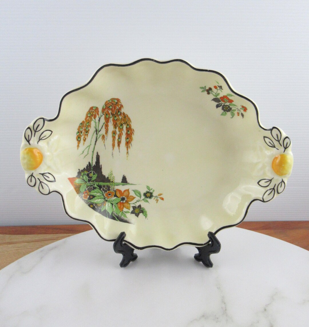 Vintage Ridgways Shelton Ceramic Plate Serving Tray, Beautiful Autumn ...