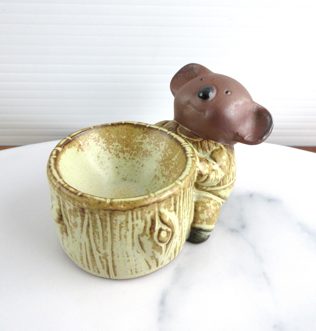 Vintage Gempo Pottery Koala Egg Cup, Retro Earthenware, Made in Japan ...