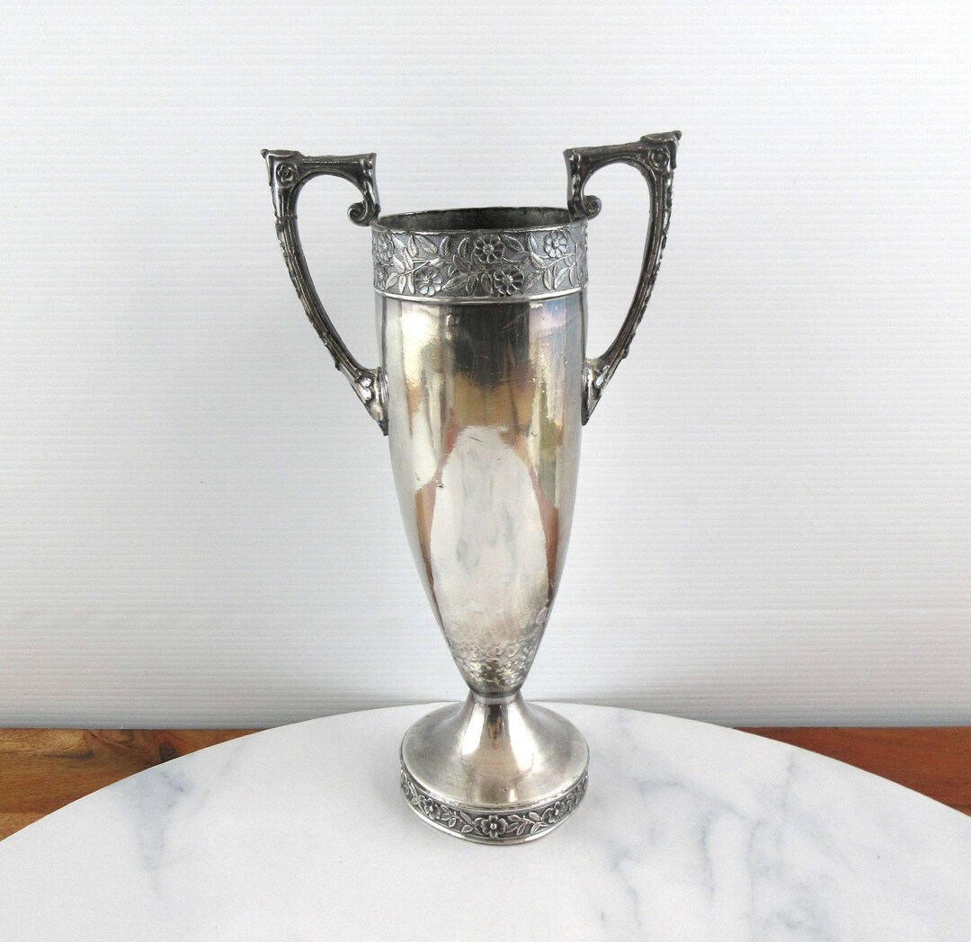 Vintage Art Deco Rustic Silver EPBM Metal Trophy Cup, James Dixon ...
