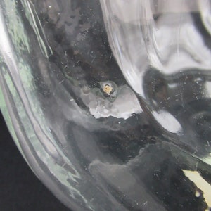 Large Vintage Clear Glass Snail Shaped Open Terrarium Planter, Made in ...