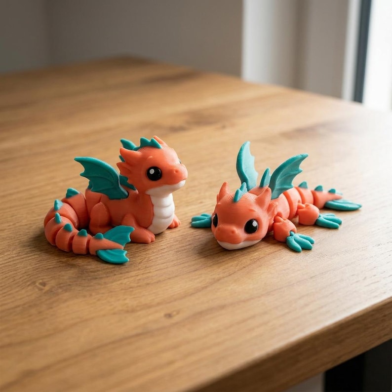 100+ Mini Flexi Dragons STL Pack, Articulated 3D Print Files (digital ...
