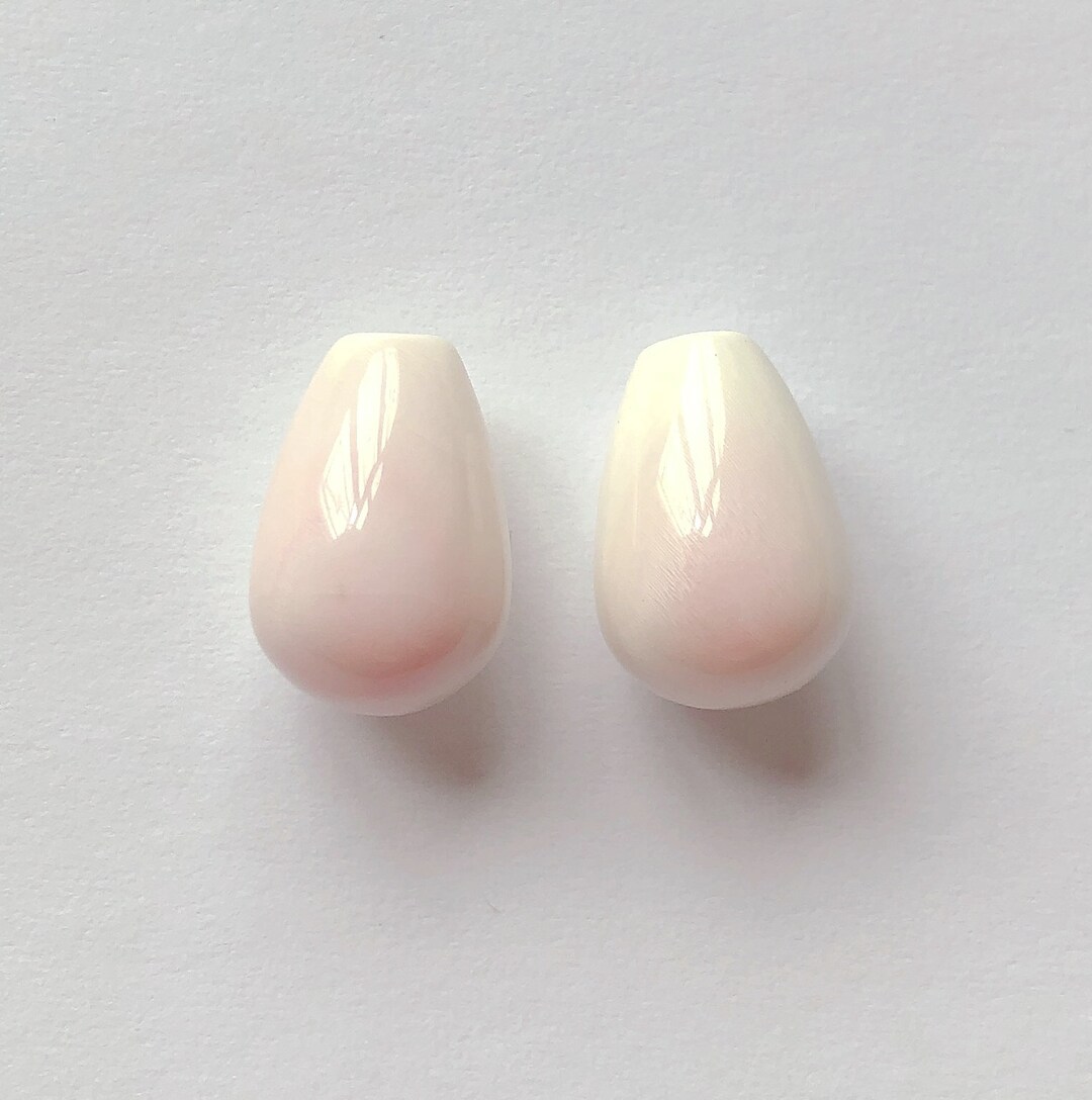 Pink Queen Conch Shell Half Drilled Smooth Teardrops 10x15 Mm C5804 - Etsy