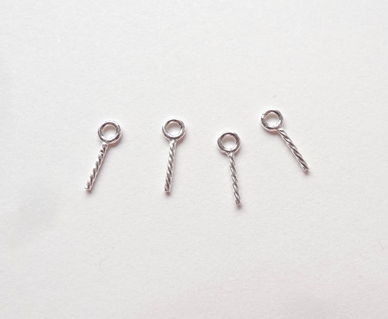 Sterling Silver or Rhodium Plated SS Loop Ring With Ridged - Etsy