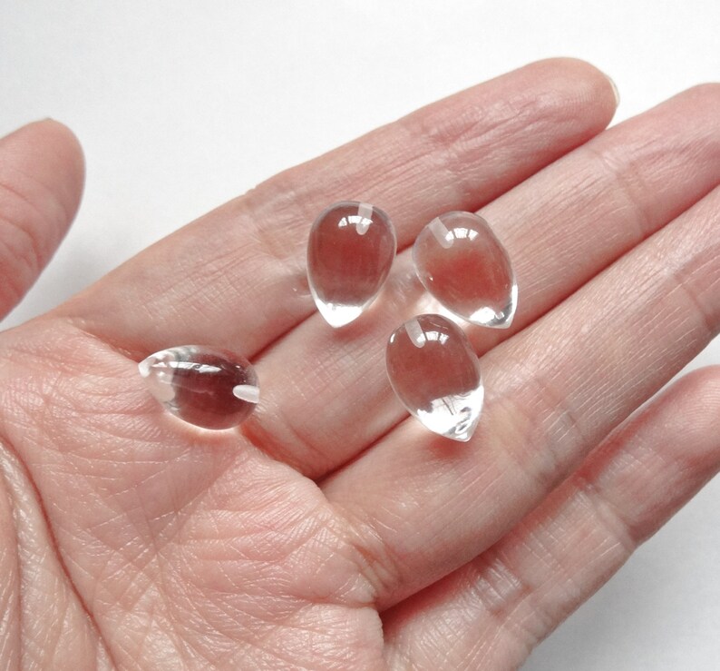 Crystal Upside Down Half Drilled Acorn Inverted Tear Drops 8x13 Mm One ...