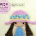 Needle Felting Tutorial Little Girl, 2D Needle Felt Pattern for Girls ...