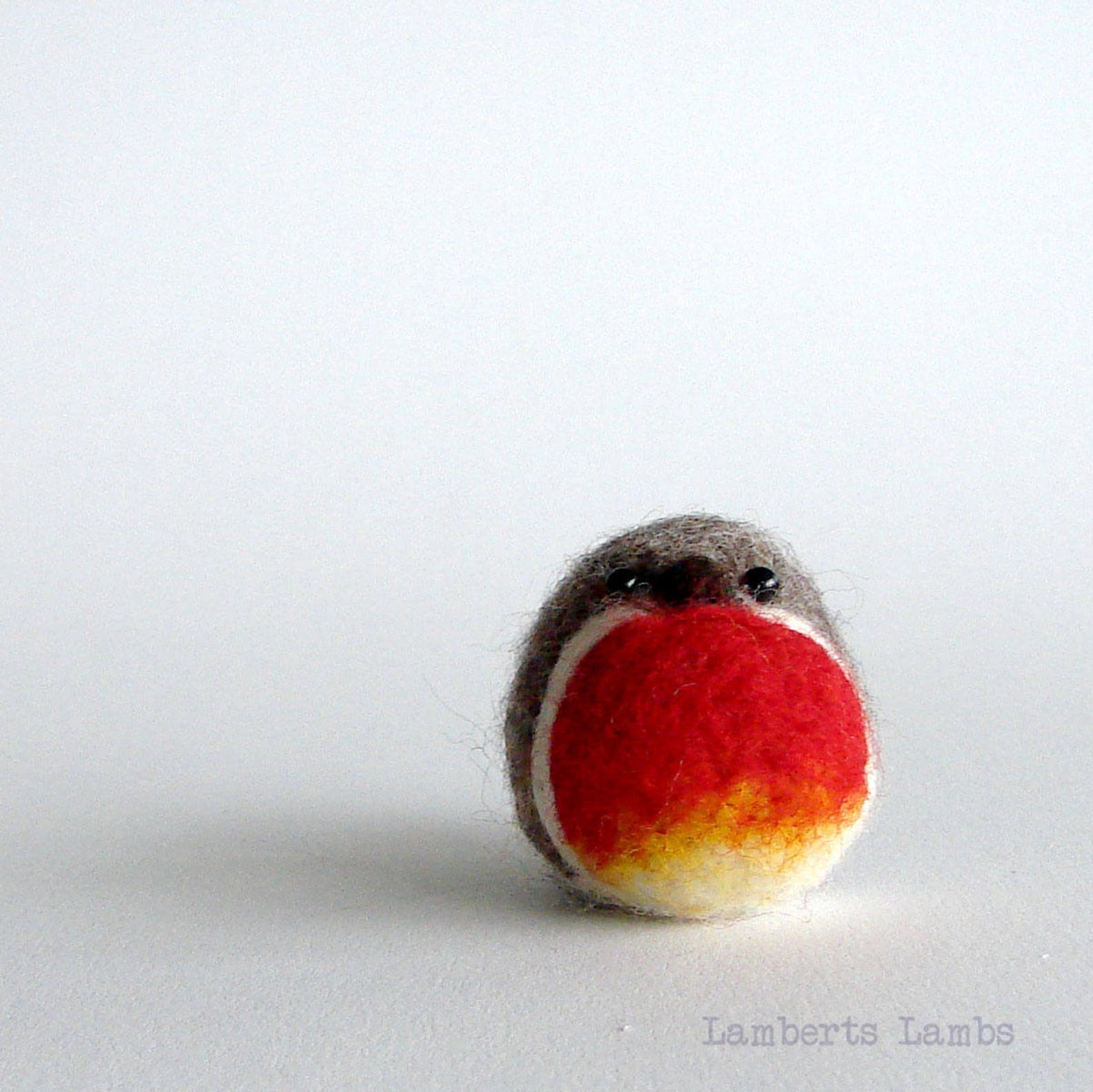 Needle Felted Red Breast, Handmade Robin Christmas Decoration, - Etsy