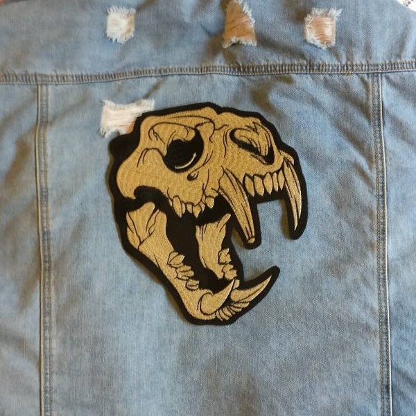 Embroidered Skull Patch - Etsy